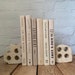 Neutral Staging Books, Beige Book Stack for Bookshelf Styling ...