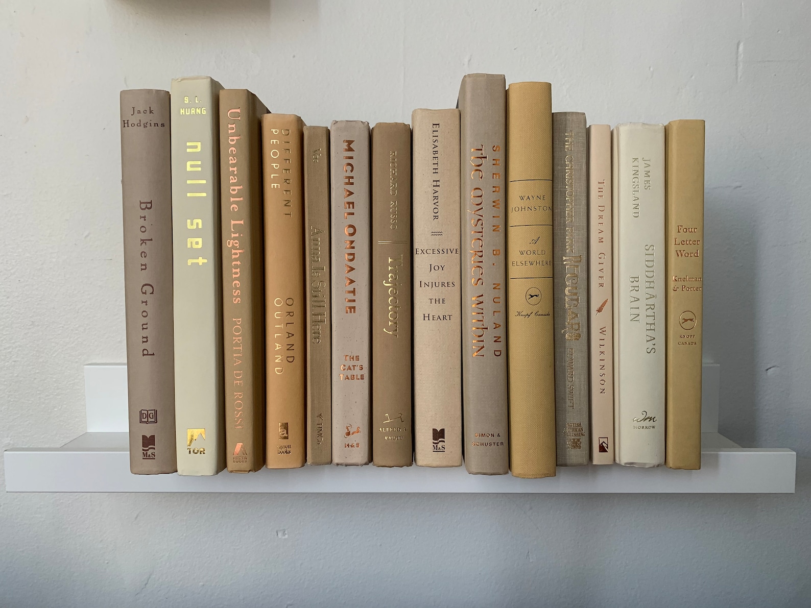 Custom Neutral Book Stack, Decorative Books for Shelf Staging, Books by ...