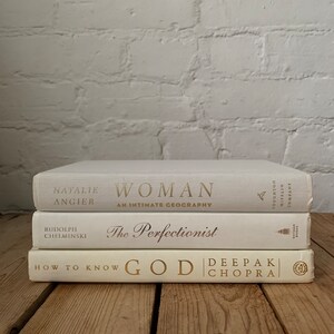 Vintage off White Books, off White Staging Books, Prop Books, Eggshell ...