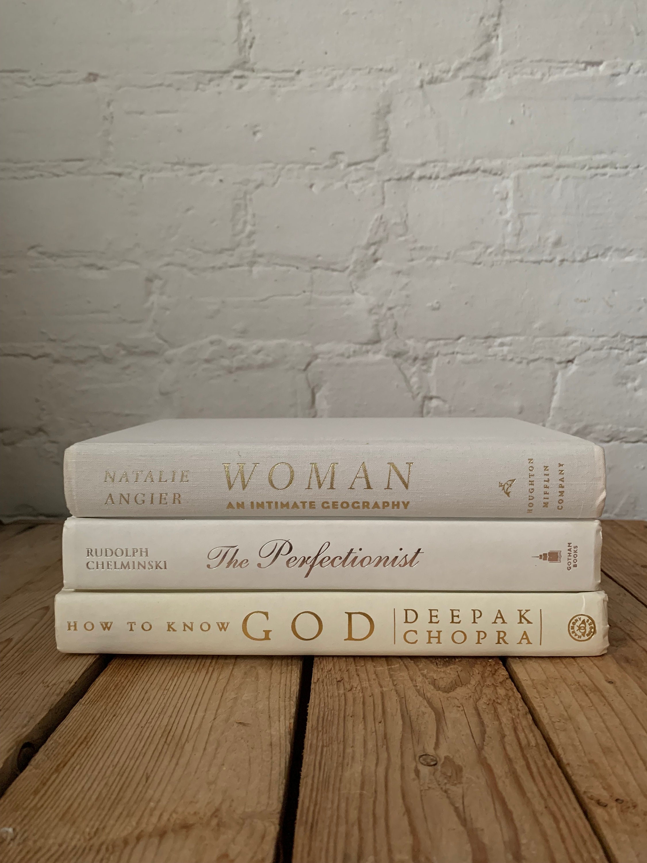 Vintage off White Books, off White Staging Books, Prop Books, Eggshell ...