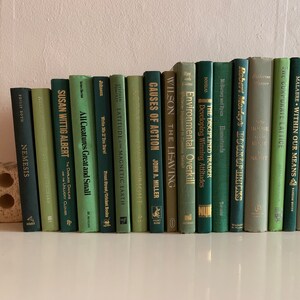Green Decorative Books, Green Home Decor Books,green Book Decor, Green ...