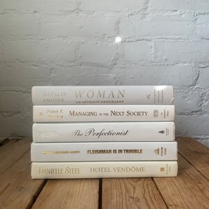 White Decorative Book Bundle, White Home Decor, White Styling Books ...