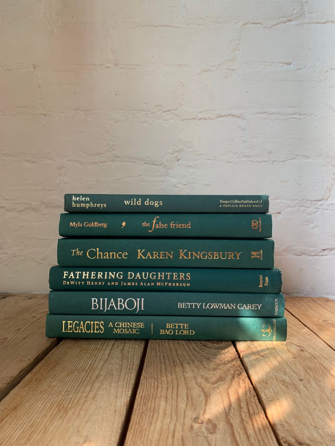 Emerald Green Staging Books, Dark Green Home Decor, Display Books ...