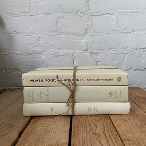 Ivory Decorative Book Stack, Ivory Prop Staging Styling Books, off ...