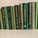 Green Decorative Books, Green Home Decor Books,green Book Decor, Green ...