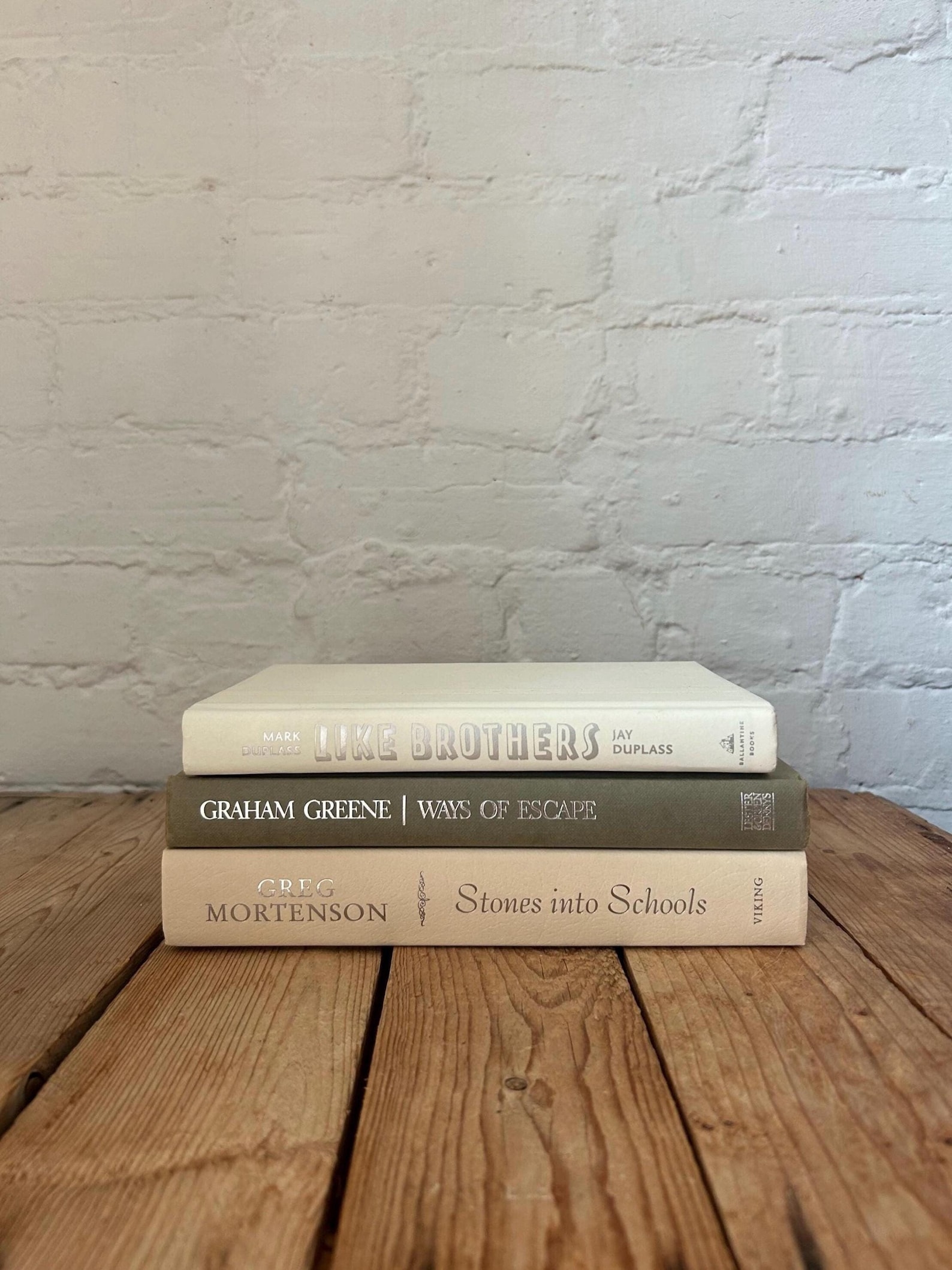 Neutral Book Stack, Luxury Staging Books, Decorative Books for Shelf ...