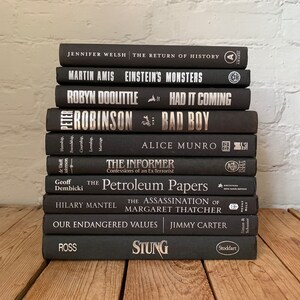 Black Decorative Prop Books, Black Shelf Decor, Bundle of Black Staging ...
