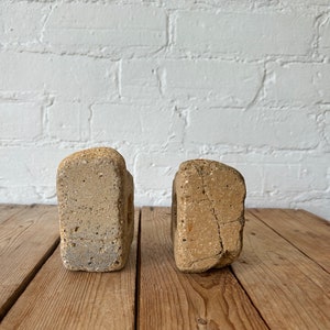Unique Stone Bookends, Vintage Bookends, One of a Kind Pair of ...