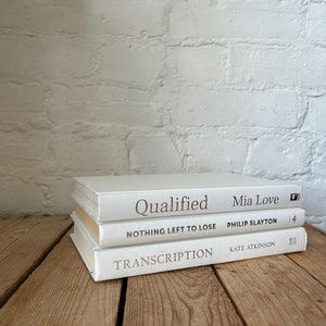 White Stacked Books, White Home Decor, White Prop Books, White Coffee ...