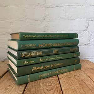 Green Staging Books, Green Prop Book Decor, Decorative Books, Green ...