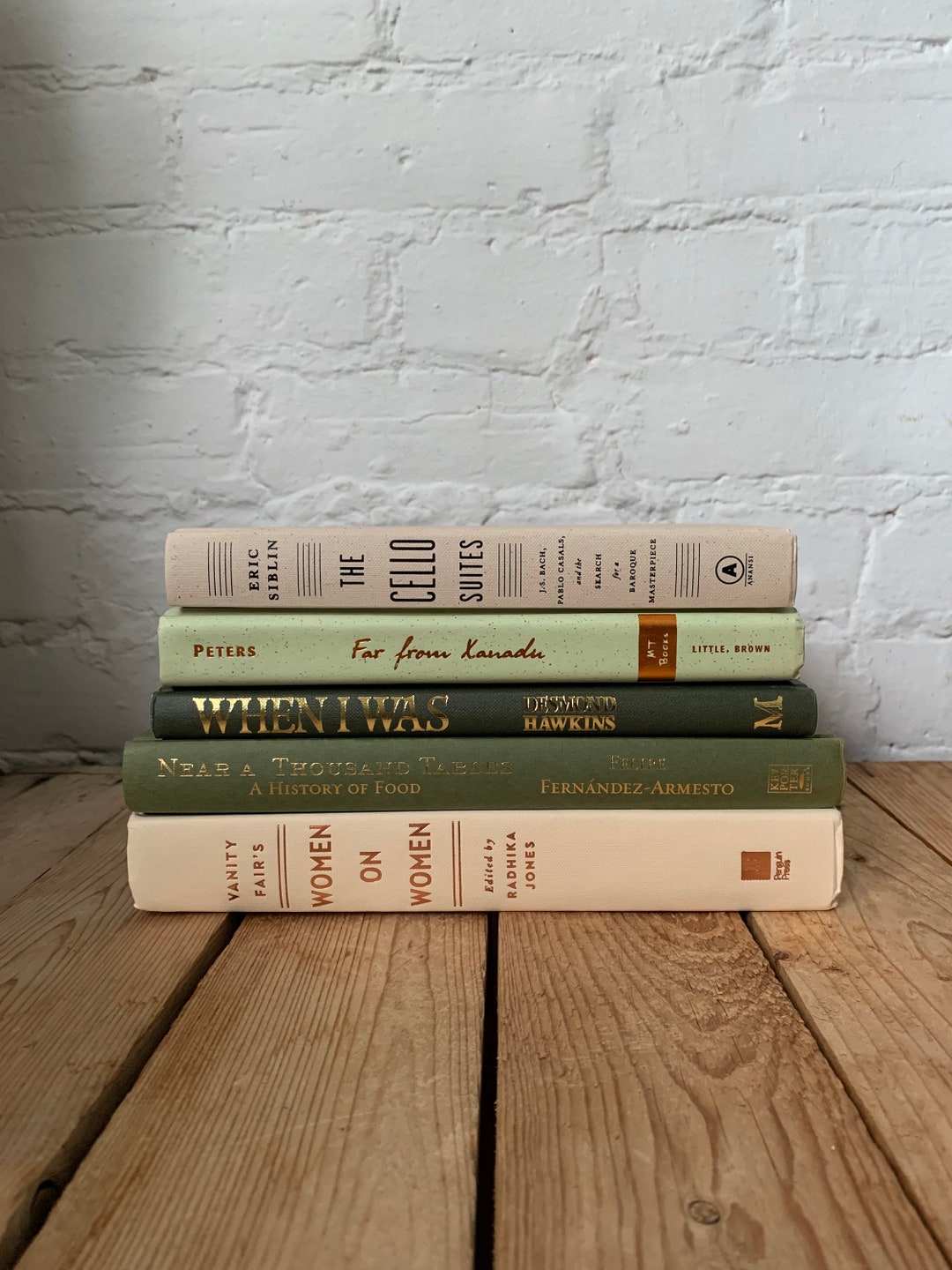 Earthy Staging Books , Stack of Styling Books, Aesthetic Book Bundle ...