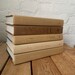Cream and Tan Book Stack, Neutral Book Decor, Beige Brown Ivory ...
