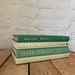 Green Decorative Book Stack, Green Home Decor, Bundle of Green Books ...