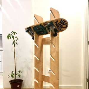 Vertical 7 Skate Rack, Skate Hanger, Support, Multiple Skateboard Stand ...