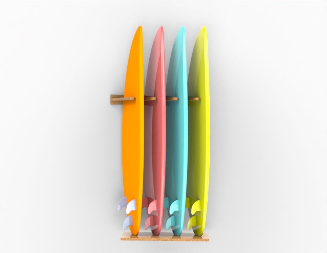 Vertical Surf Rack Surf Hanger Surfboard Support Multiple - Etsy
