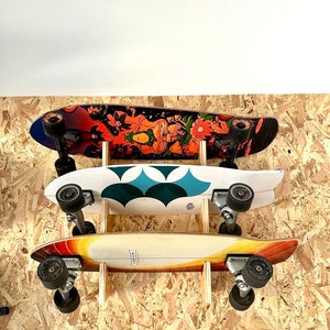 Wall 4 Skate Rack, Skate Hanger, Support, Multiple Skateboard Stand ...