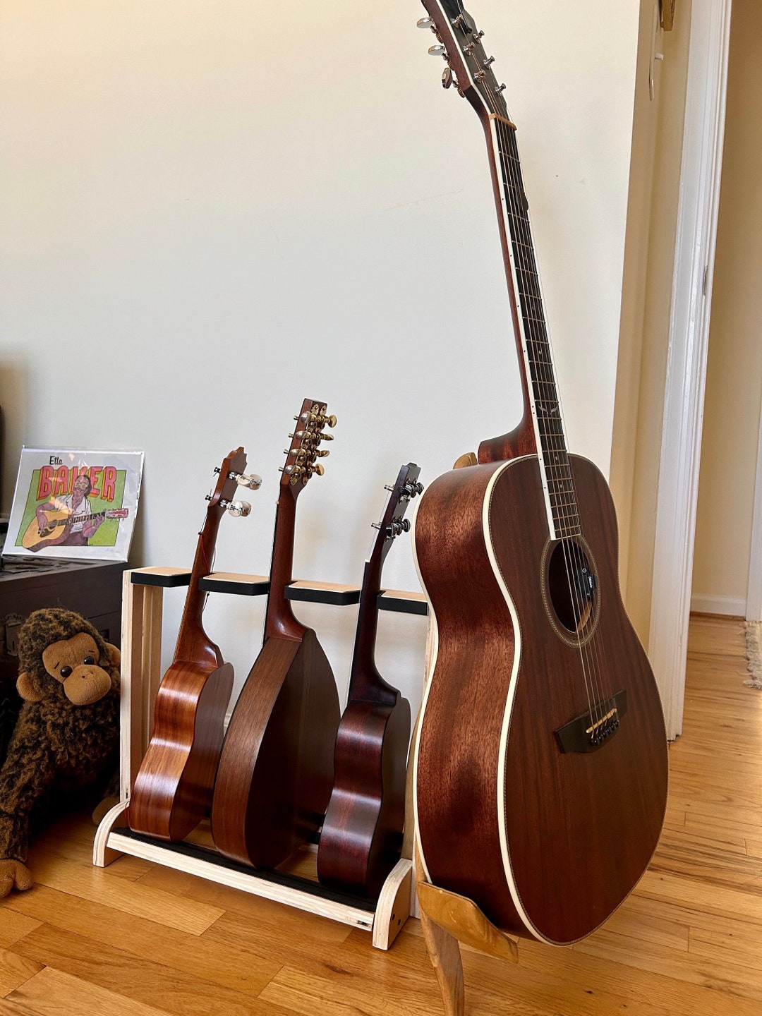 Rack for Multiple Small Guitars, Stand for Small Guitars, Hanger ...