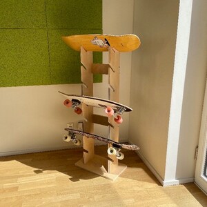Vertical 7 Skate Rack, Skate Hanger, Support, Multiple Skateboard Stand ...