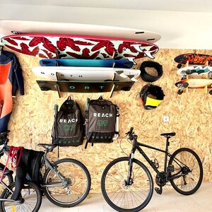 Wall 2 Skate Rack, Skateboard Hanger, Support, Multiple Skateboard ...