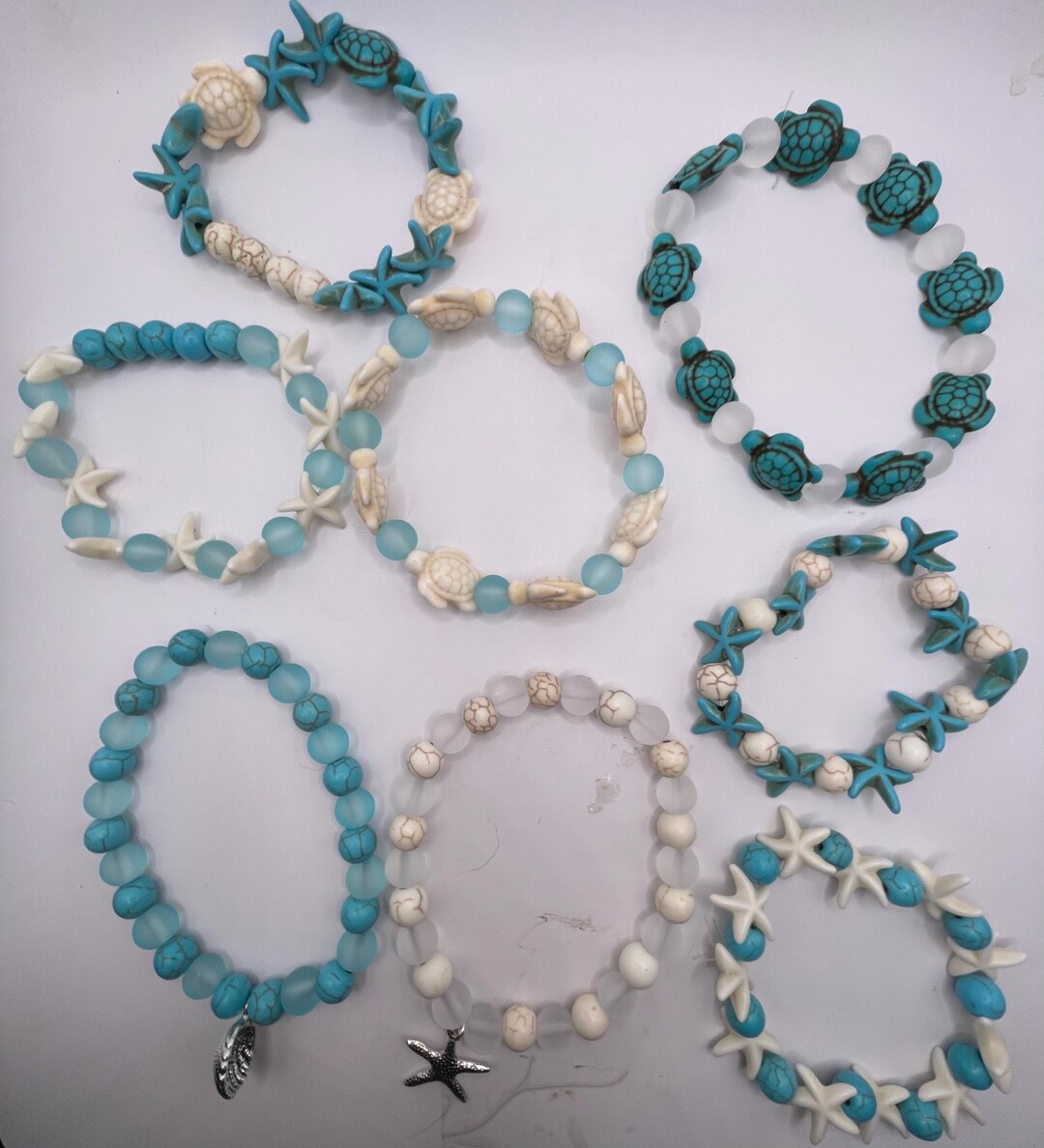 Beaded Elastic Sea/ocean Bracelets - Etsy