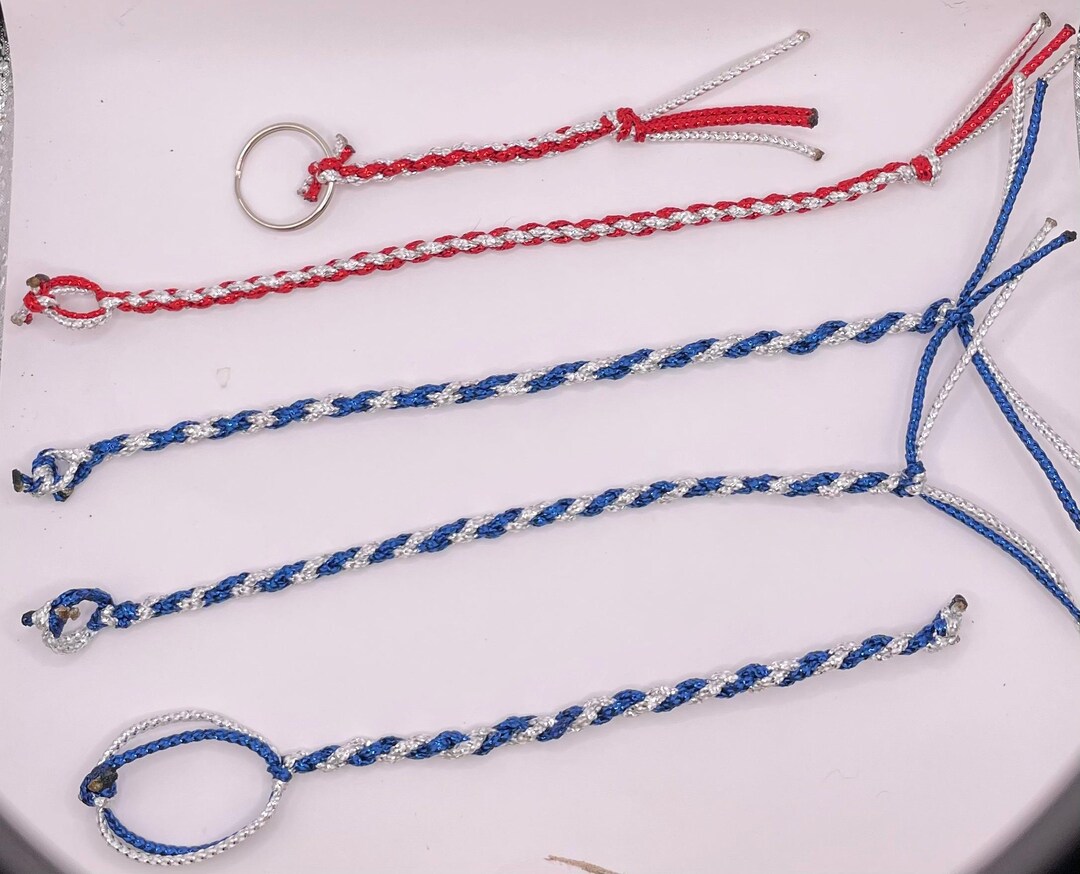 4 Strand Braid Bracelets and Key Chains - Etsy