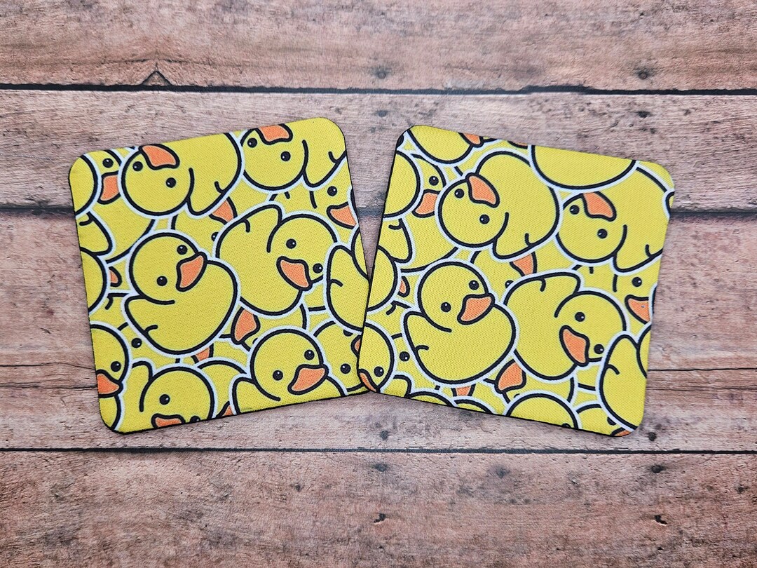 Rubber Ducky Coaster Set Duck Coaster Set Yellow Duck Coaster - Etsy
