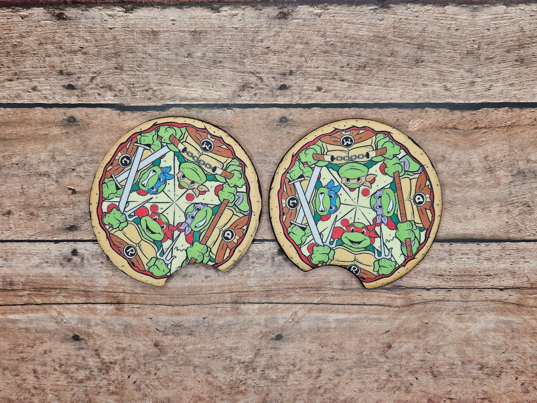 Ninja Turtles Car Coaster Set of 2 | TMNT Car Coaster | Neoprene ...