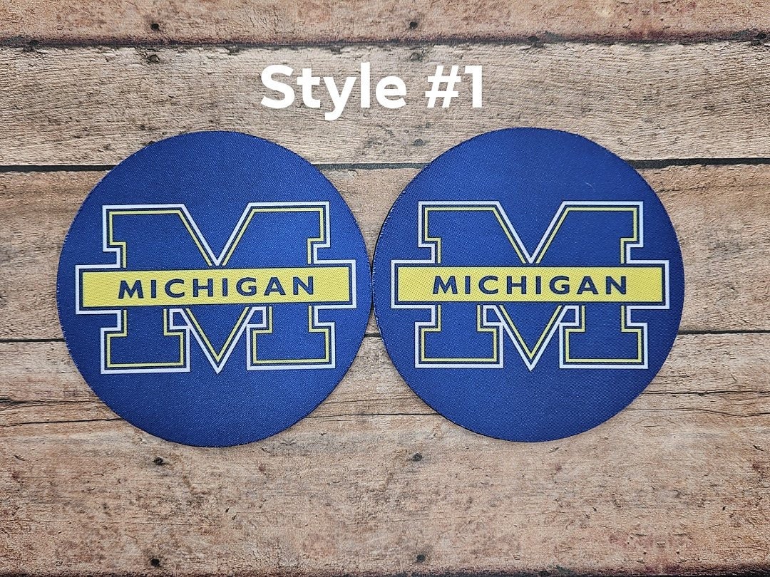 Michigan Set of 2 Coasters University of Michigan Coasters U of M ...