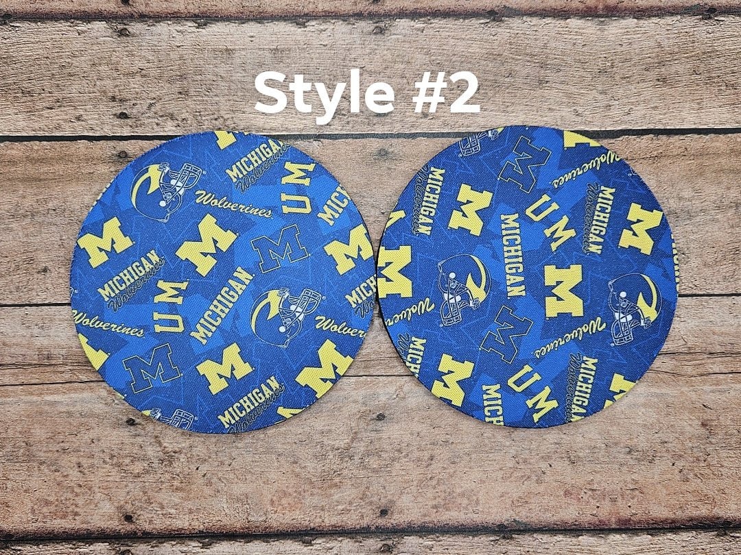 Michigan Set of 2 Coasters University of Michigan Coasters U of M ...