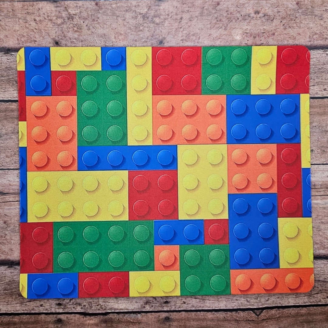 Lego Brick Mouse Pad Colored Blocks Mouse Pad Lego Design Mouse Pad ...