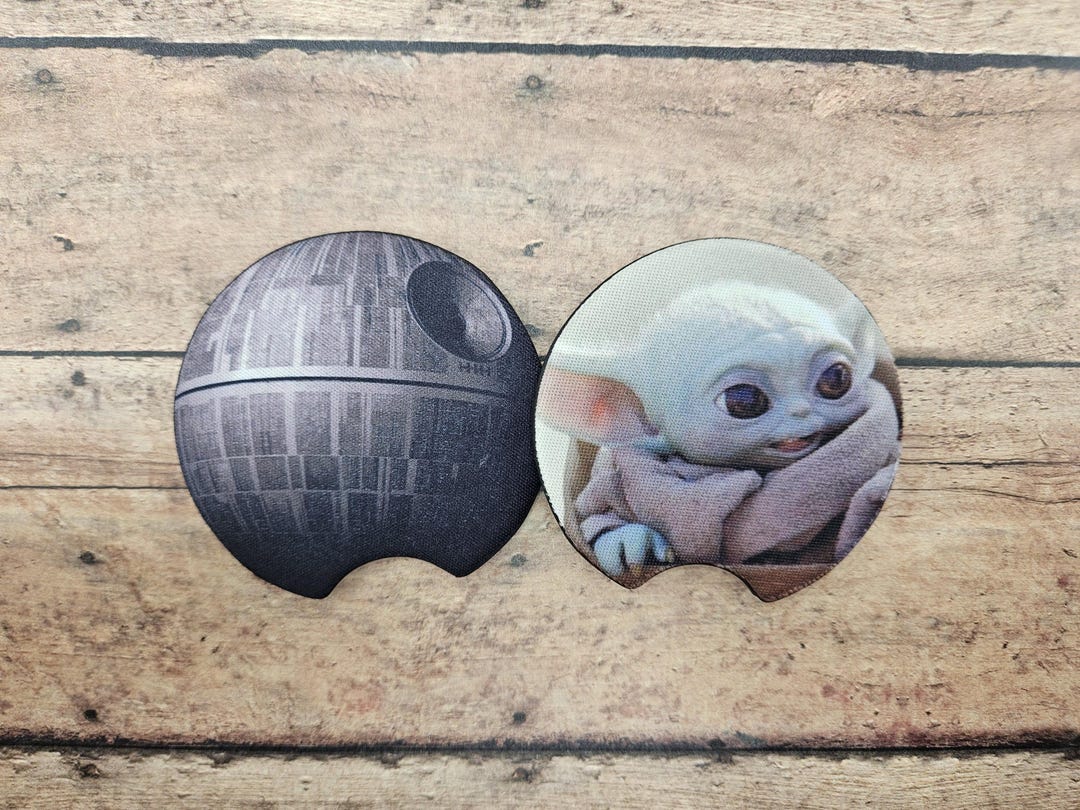 Death Star Car Coaster Set | Baby Yoda Car Coaster | Mandalorian | Star ...