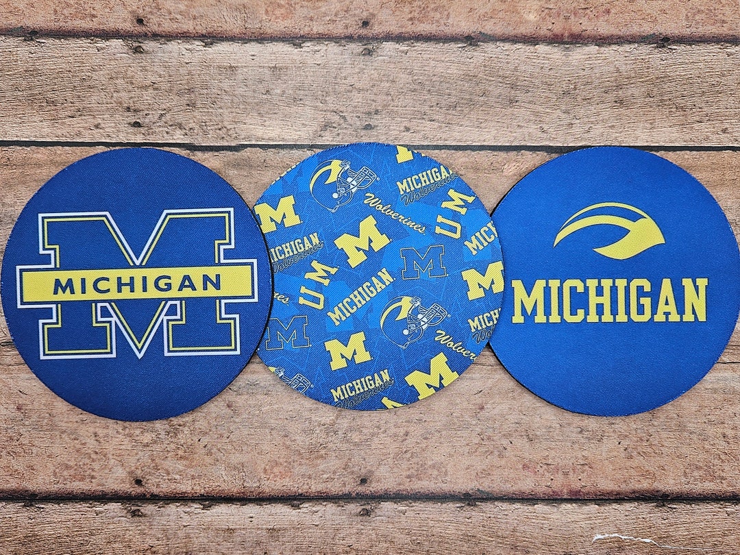 Michigan Set of 2 Coasters | University of Michigan Coasters | U of M ...