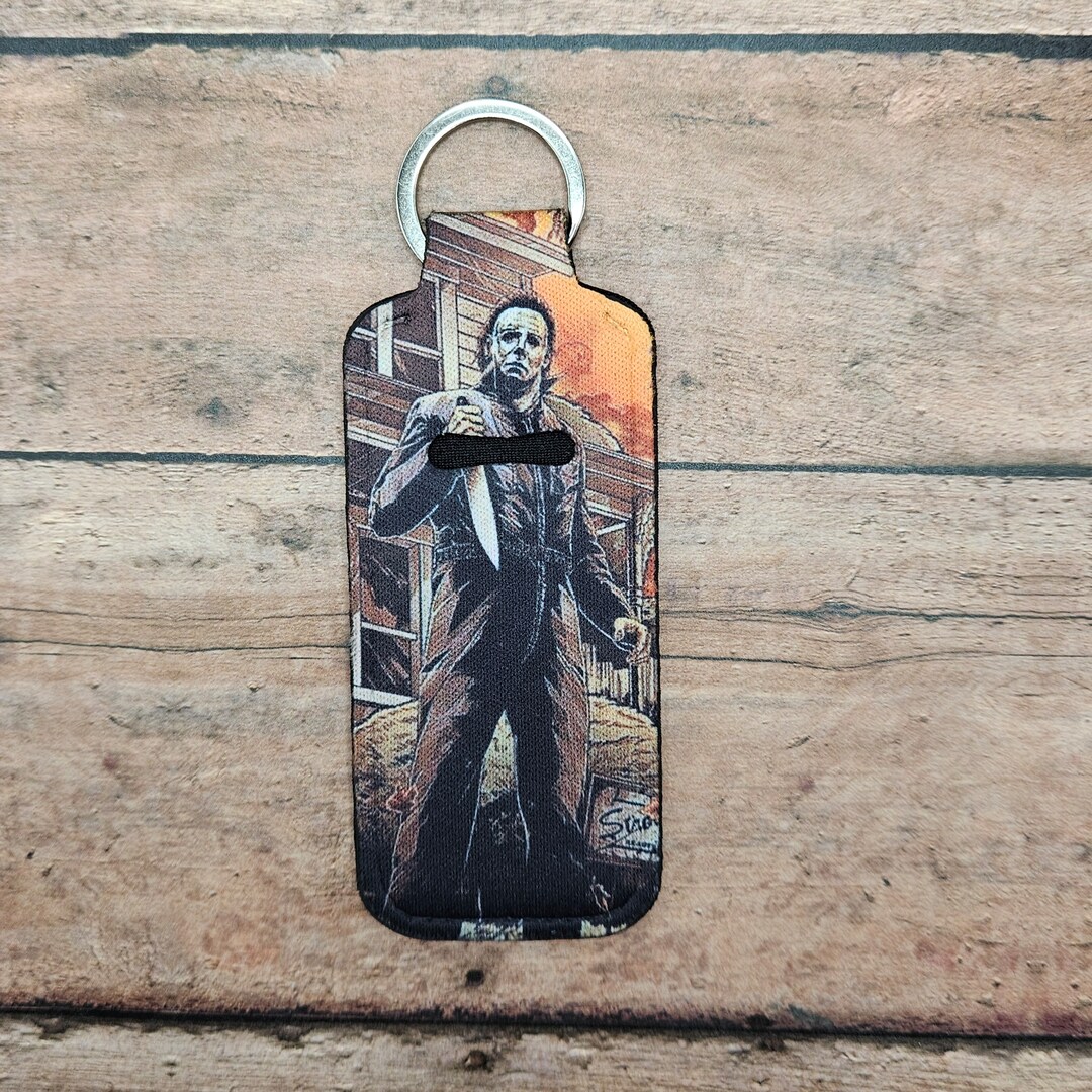Michael Myers Chapstick Holder Keychain | Horror Lighter Holder ...