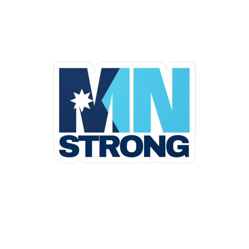 MN Strong Sticker | Minneapolis Minnesota Kiss-cut Vinyl Decal - Etsy