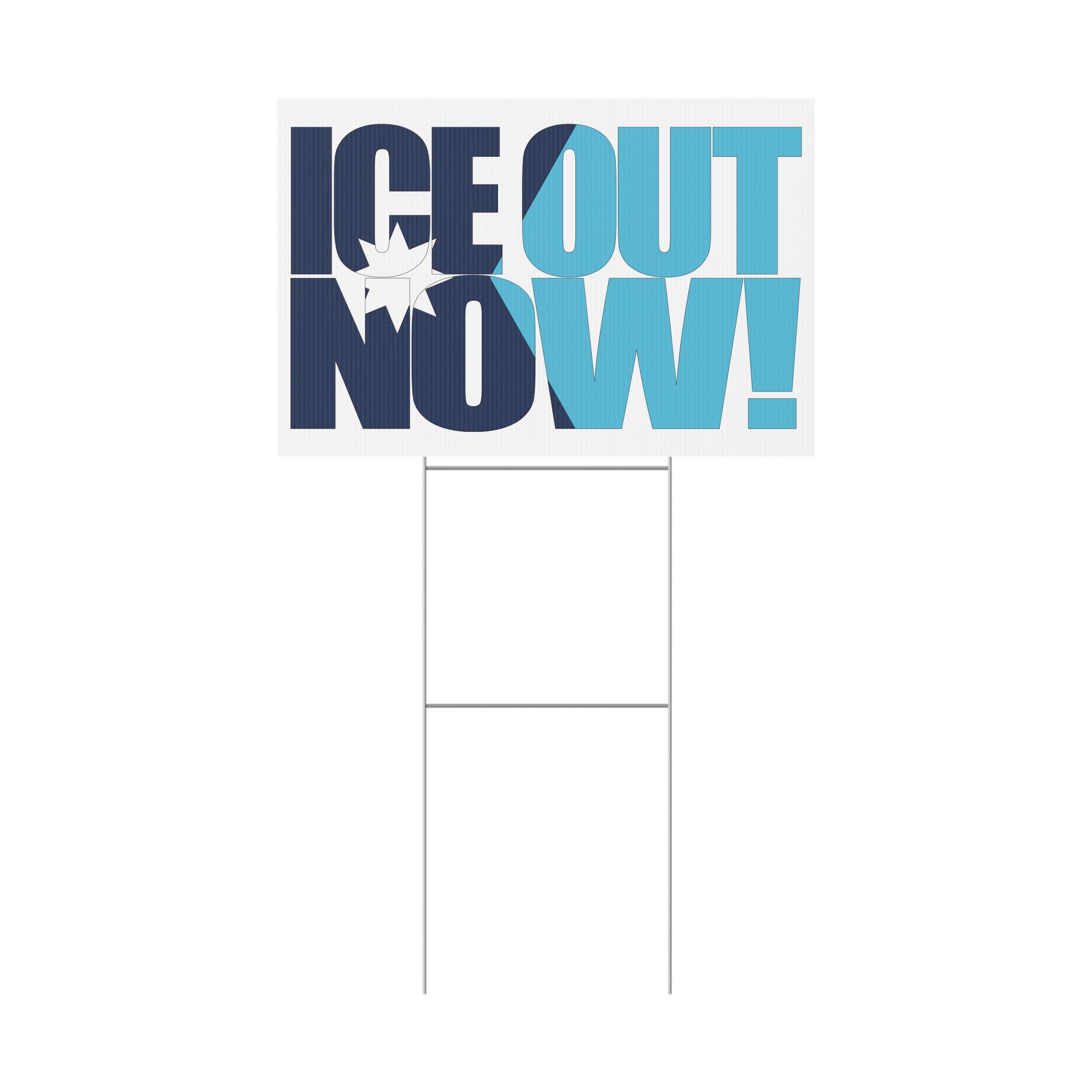 ICE Out Now Yard Sign | Minneapolis Protest, Double-sided - Etsy