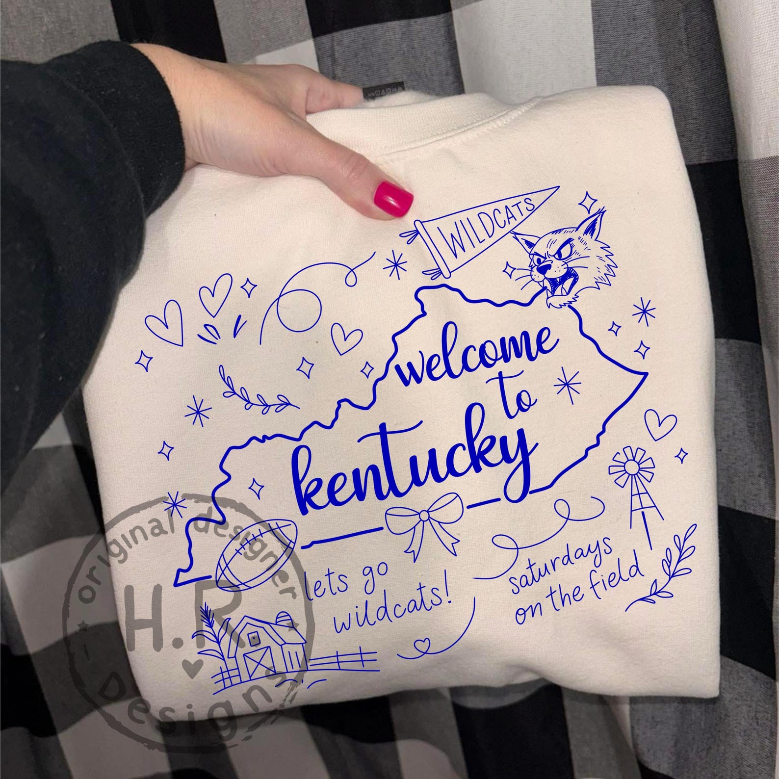 Kentucky Wildcats Doodle PNG SVG | Game Day Clipart (digital Download ...