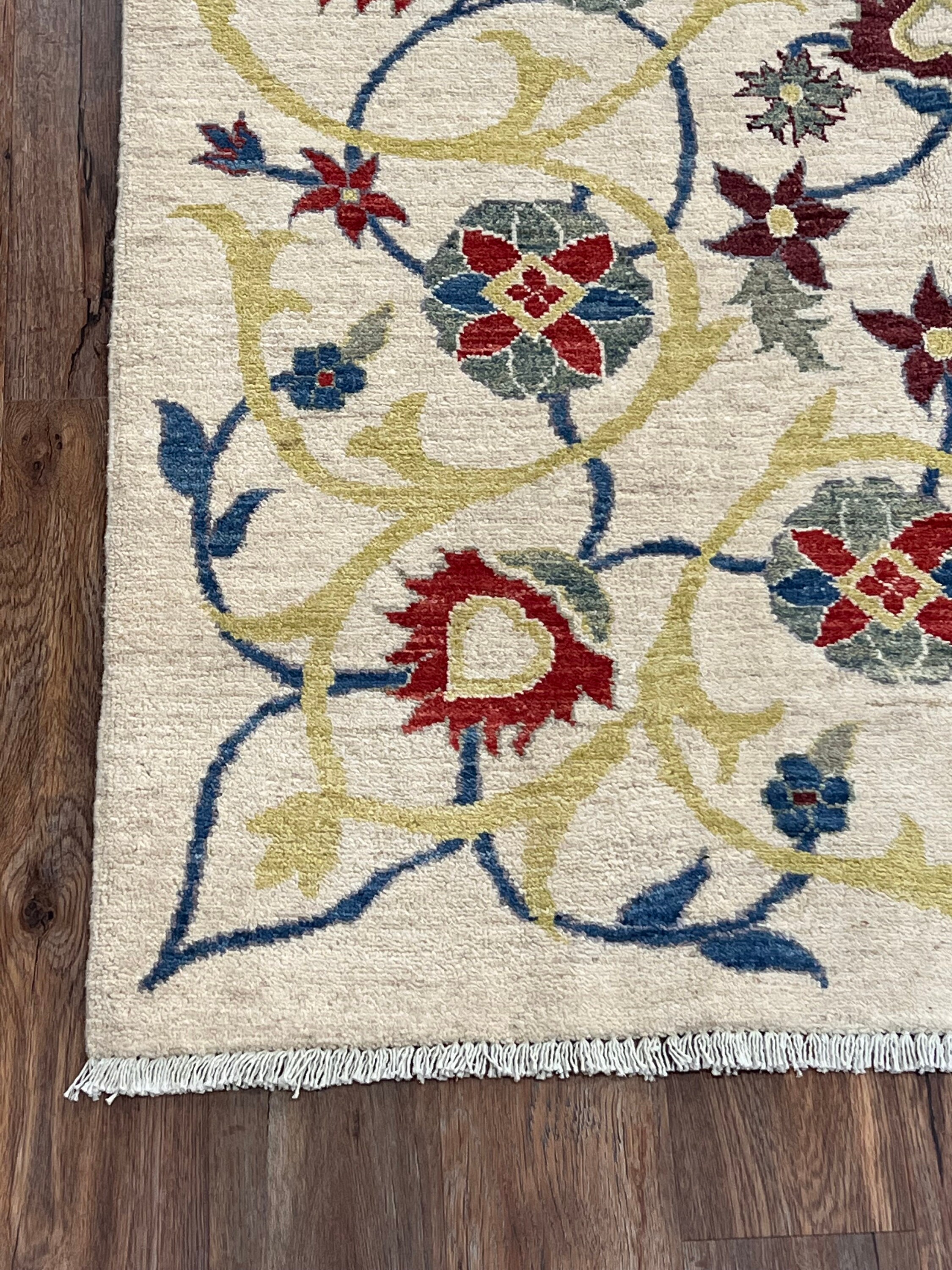 Handmade 6x6ft Persian Design Area Rug Multicolor Rug, Turkish Rug ...