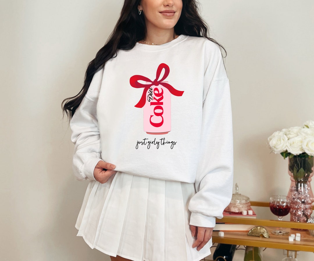 Diet Coke Love Affair Just Girly Things Pink Can Sweatshirt Viral ...