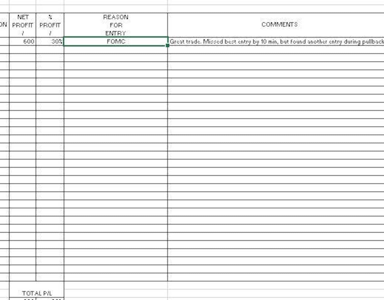 Basic Options Trading Journal - Etsy