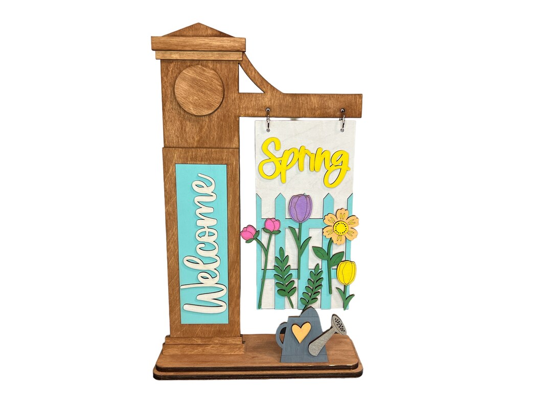 Seasonal Post Sign Kit, Spring Craft, Easter Home Decoré, Craft Kit ...