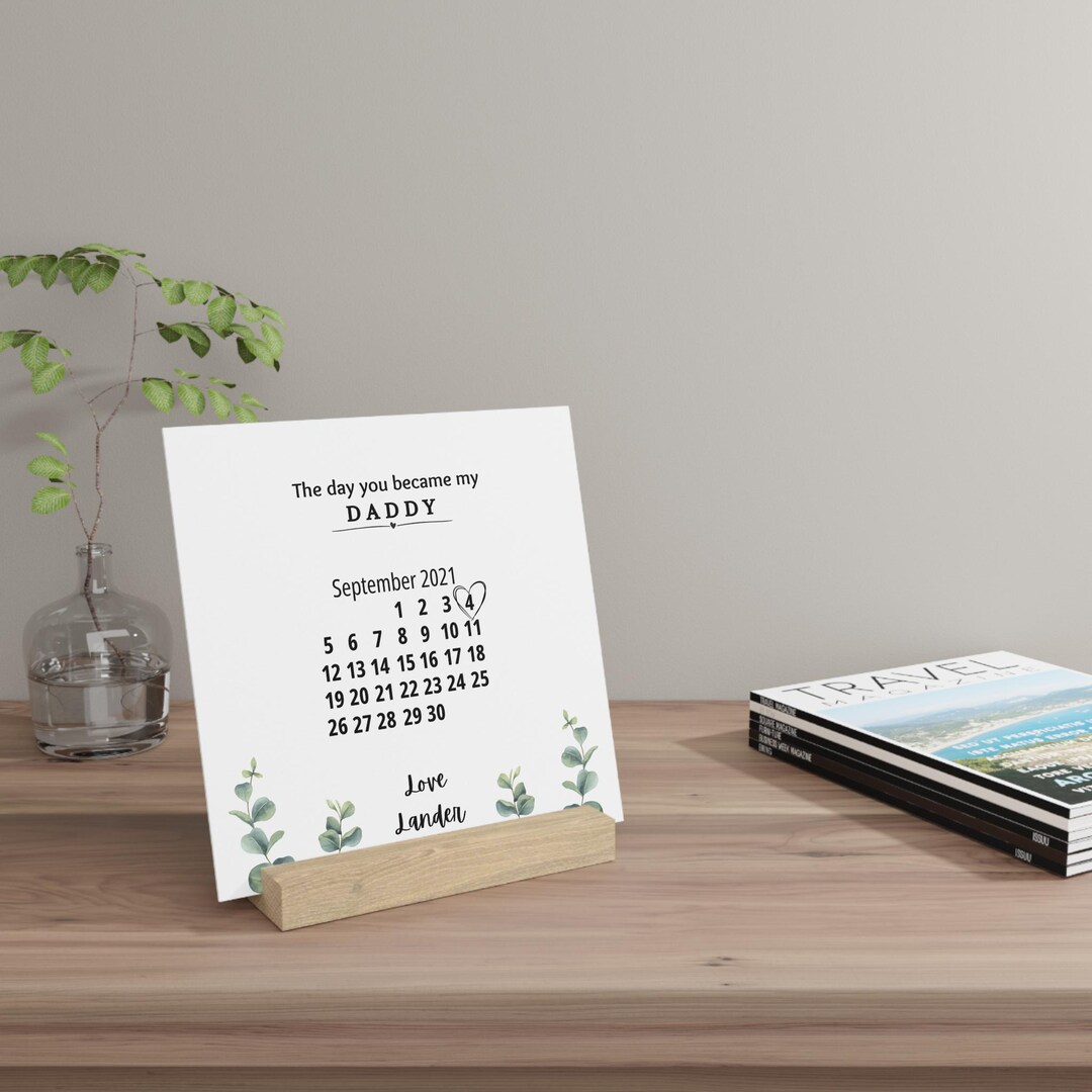 Personalized Gallery Board With Stand, Custom Family Calendar Decor ...