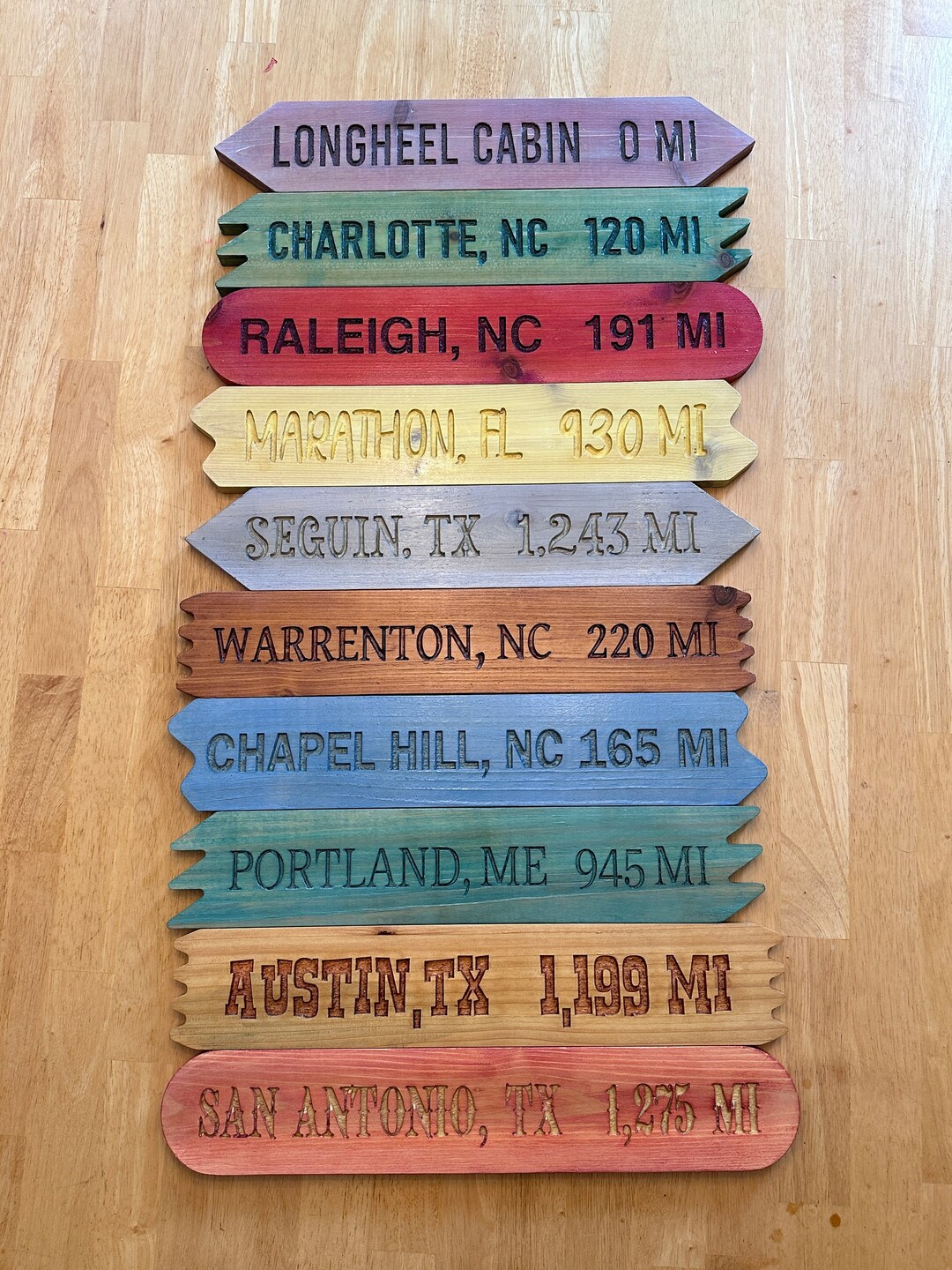 Handcrafted Colorful Cypress Signs - Unique Personalized Gift for Yard ...