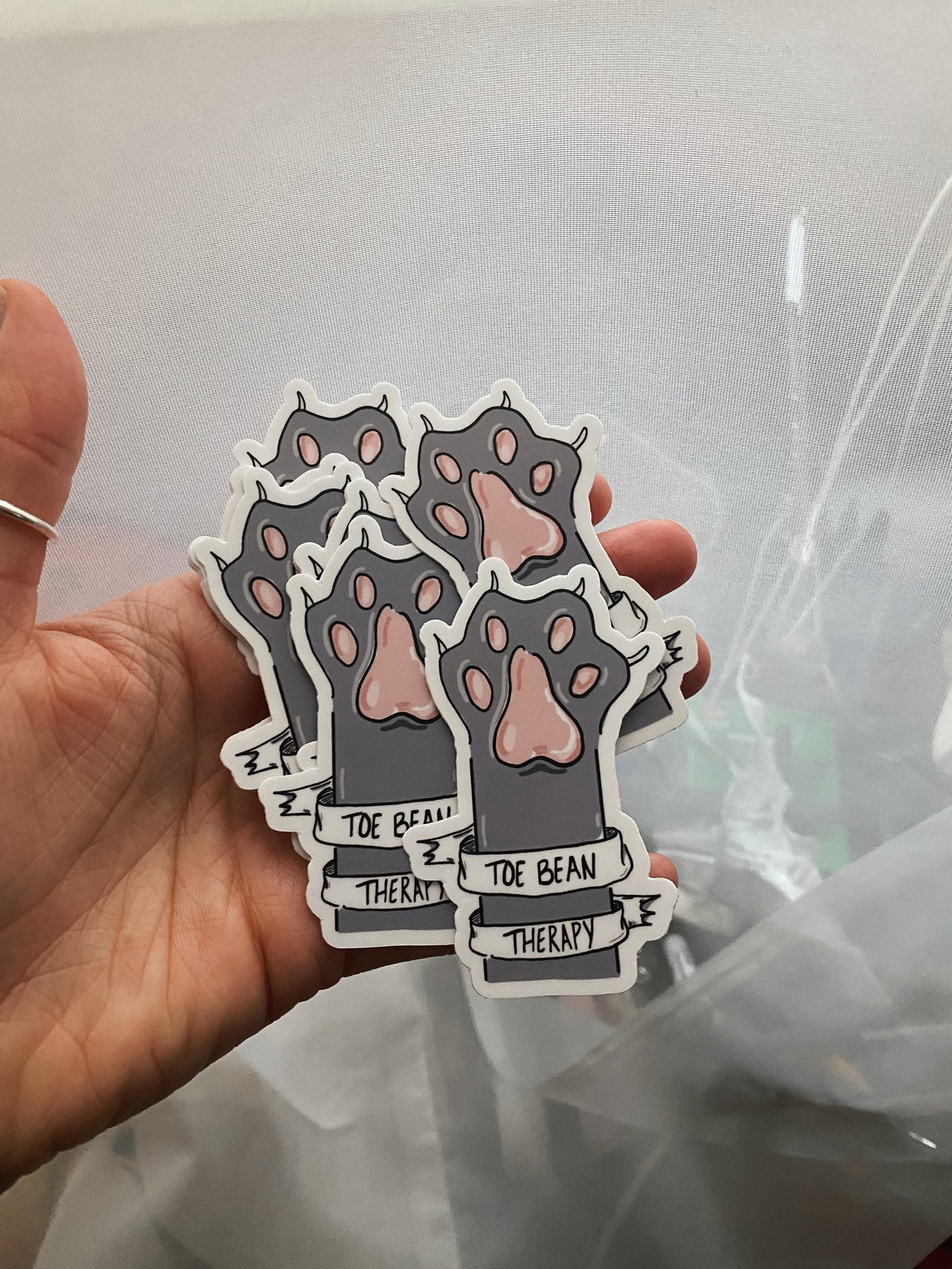 Toe Bean Therapy Sticker - Etsy