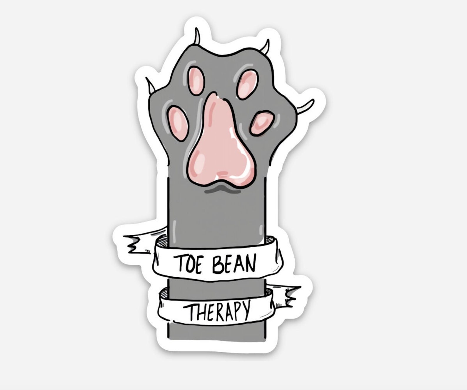 Toe Bean Therapy Sticker - Etsy