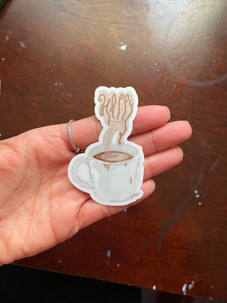Coffee Lovers Sticker Coffee Happy Sticker Coffee Lover - Etsy