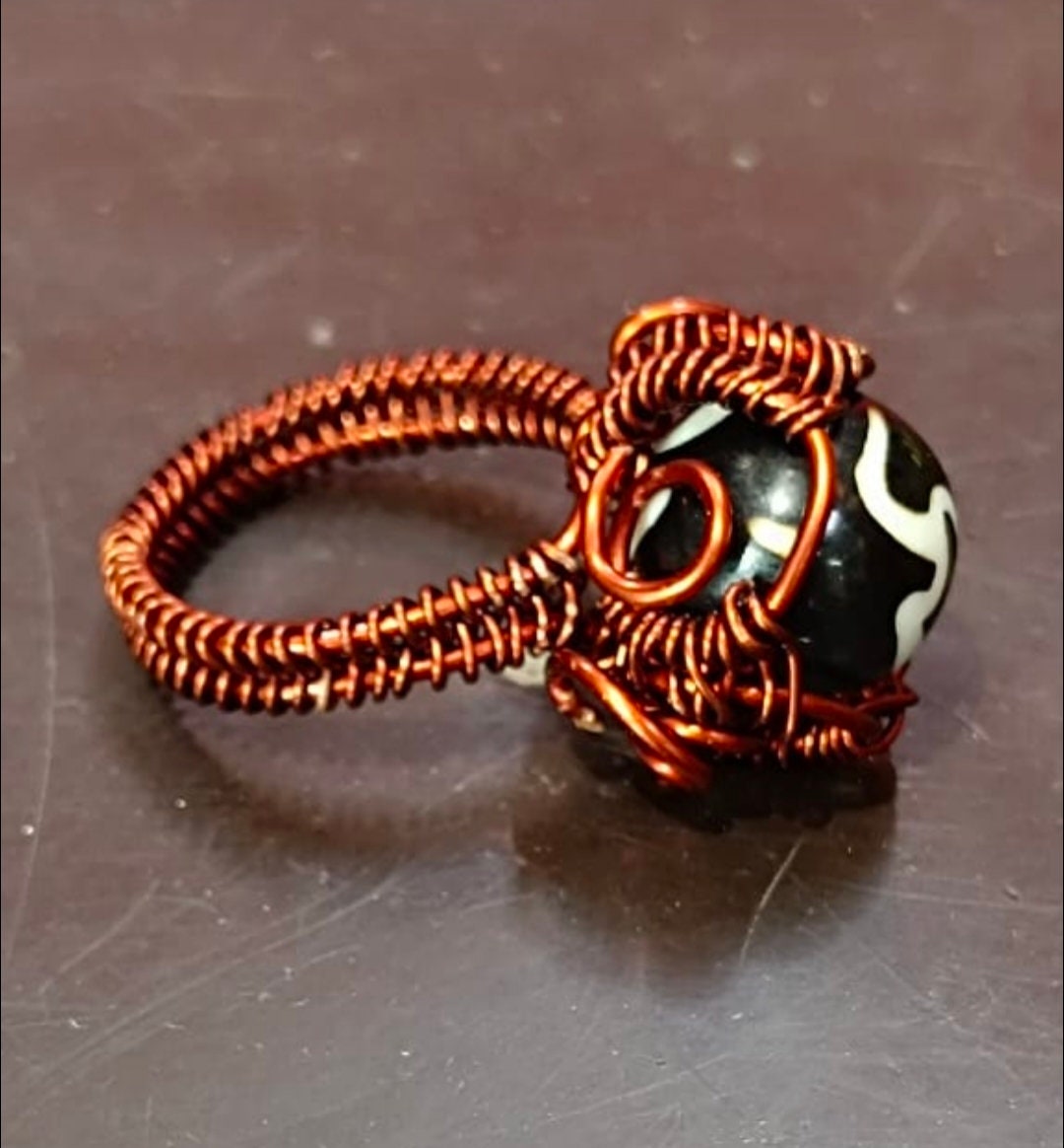 Handmade Copper Wire Wrap Ring | Wealth & Abundance - Etsy