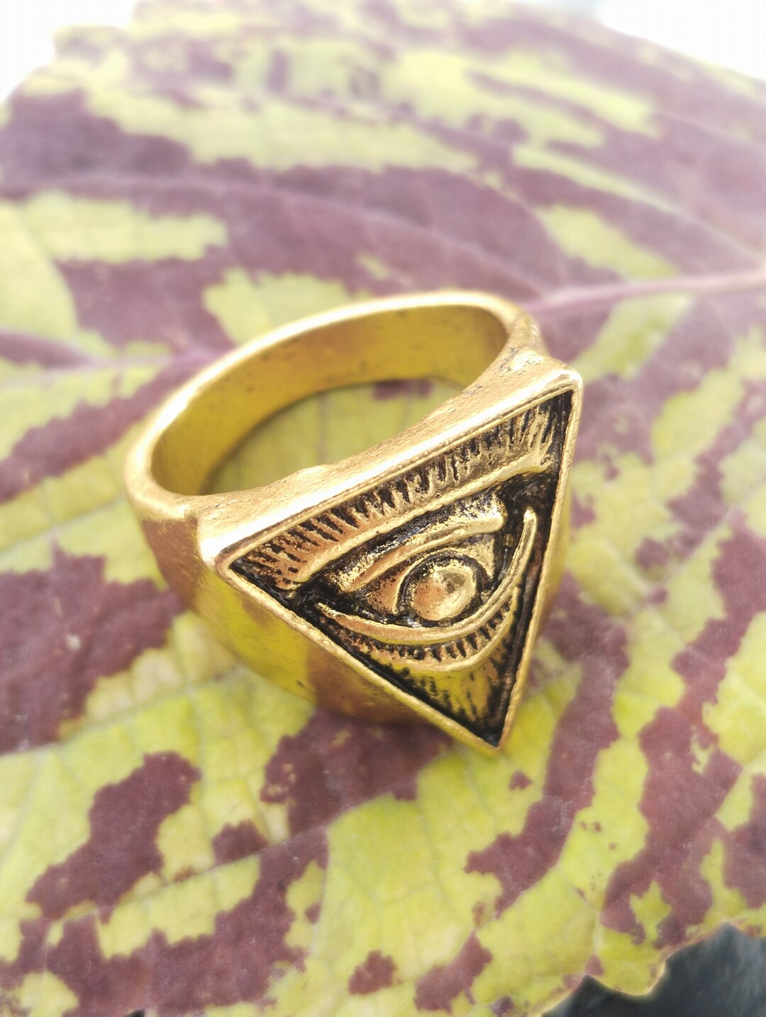 Ancient Egyptian Pharaoh Amulet Wealth Charm Ring 777 Luck Power Money ...