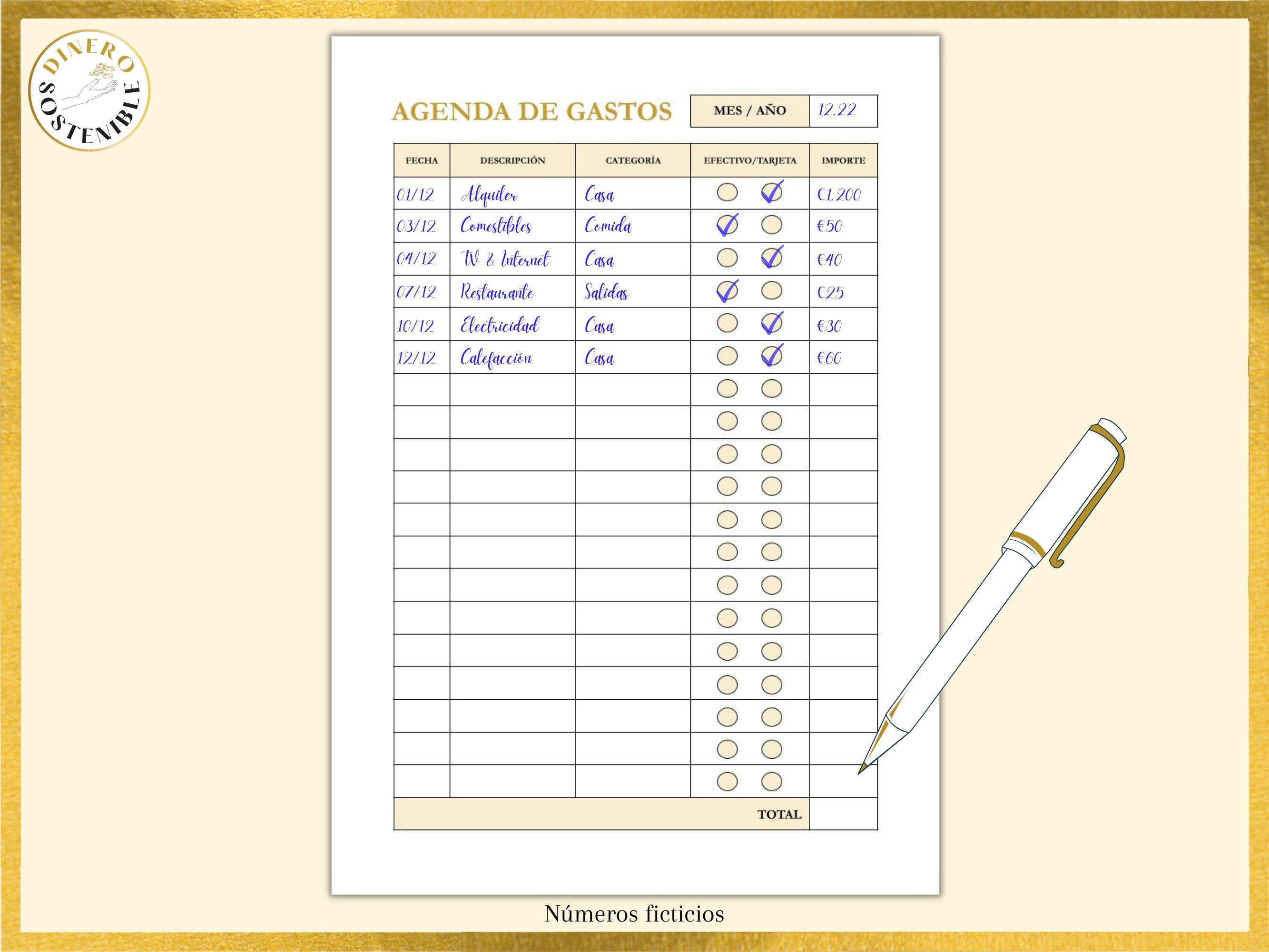 Printable Expense Diary, Expense Tracker Instant Download, Printable ...