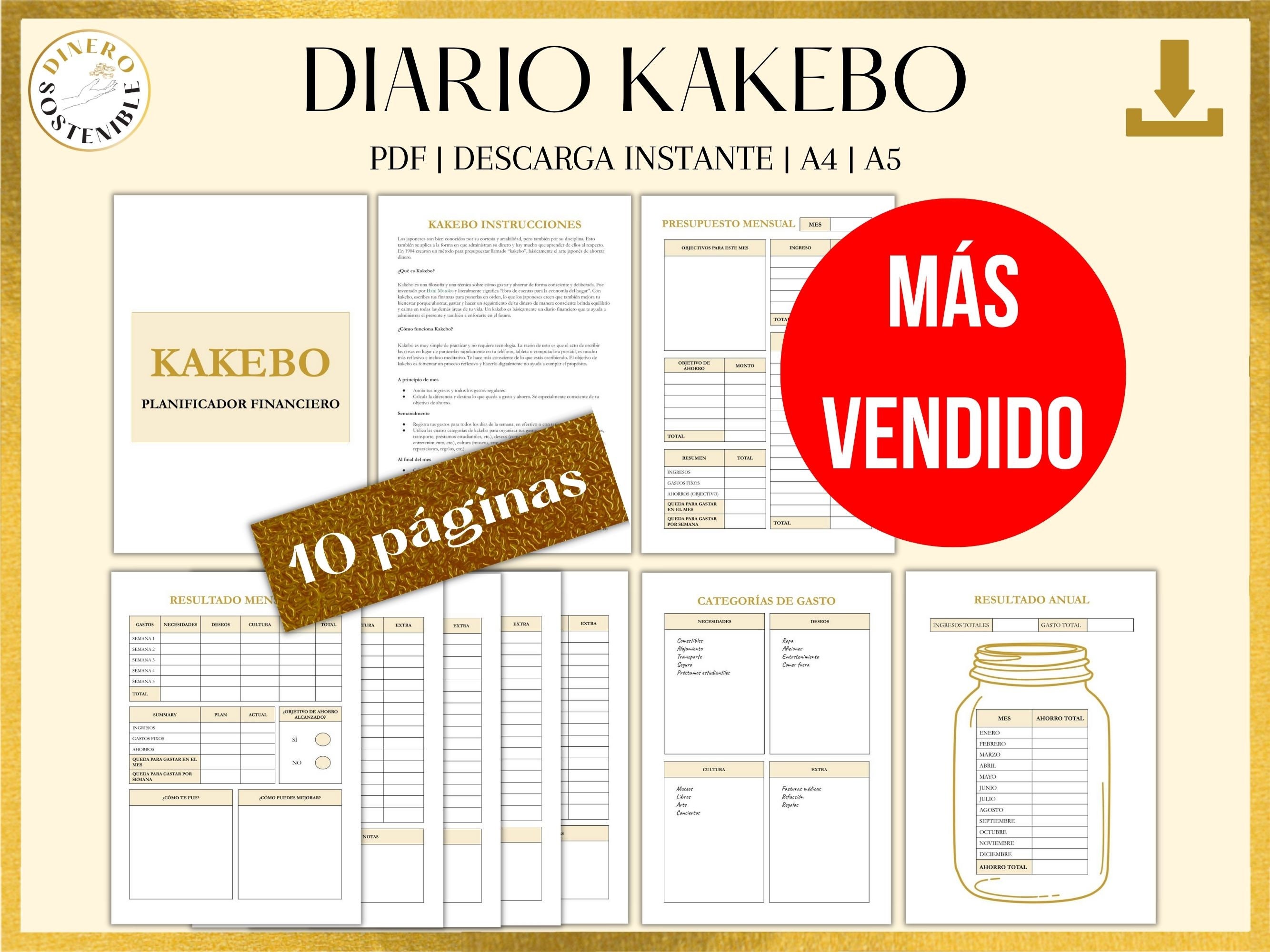 Kakebo to Print, Kakebo to Save, Kakebo Diary, Kakebo Agenda, Kakebo ...