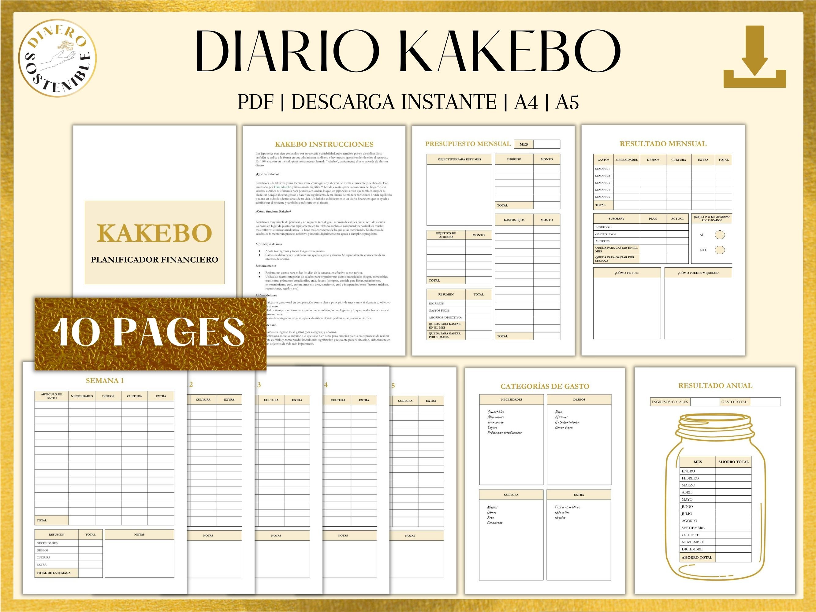 Kakebo Para Imprimir Kakebo Para Ahorrar Diario Kakebo - Etsy Ireland